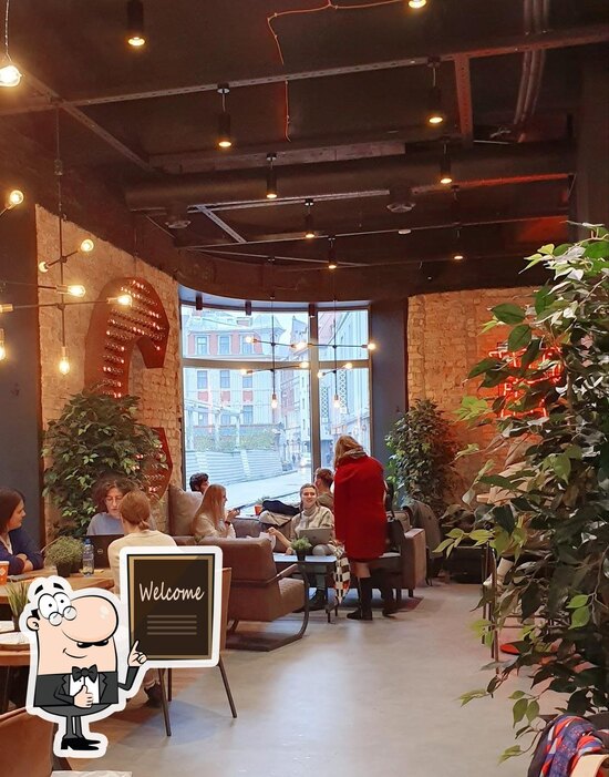 Menu at Caffeine LV cafe, Riga