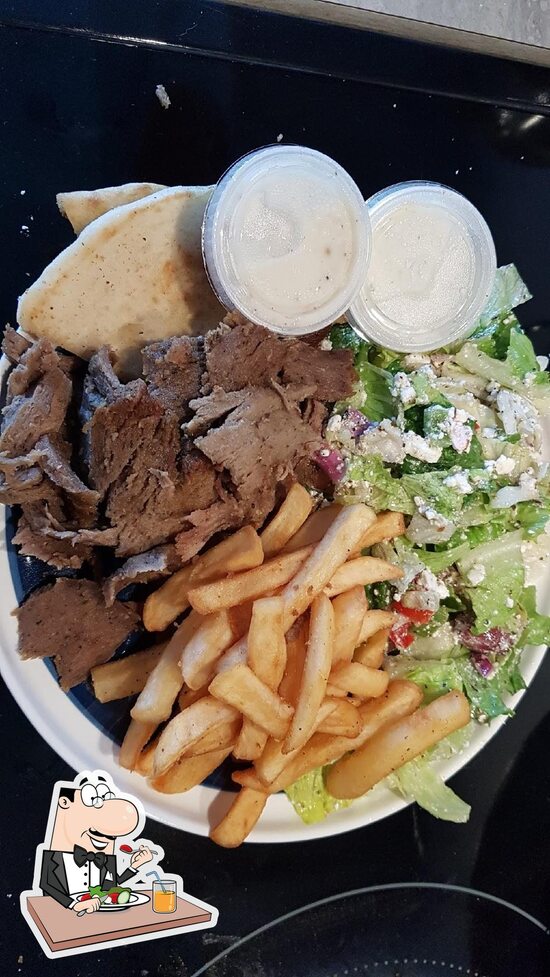 Menu at Johnny Greekos restaurant, Brantford
