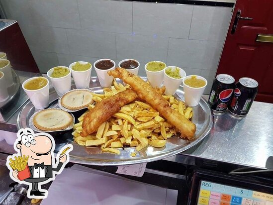 Menu at Jack's Chippy fast food, Manchester, 333 Ainsworth Rd