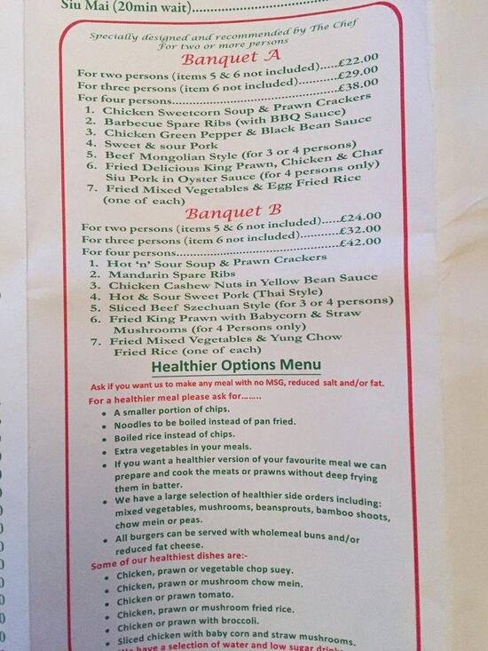 Menu at Golden Fry No 2 fast food, Greasby