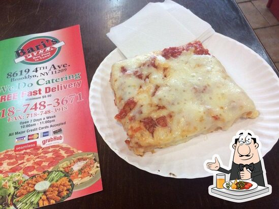 Menu at Bari's Pizza, New York City, 8619 4th Ave