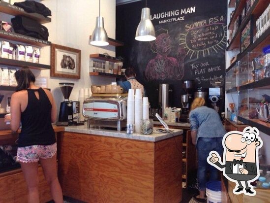 Menu at Laughing Man Cafe, New York City, 184 Duane St