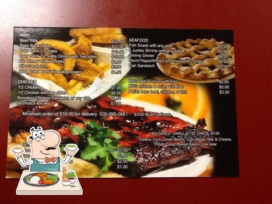 Menu at Rib Doctor BBQ, Akron