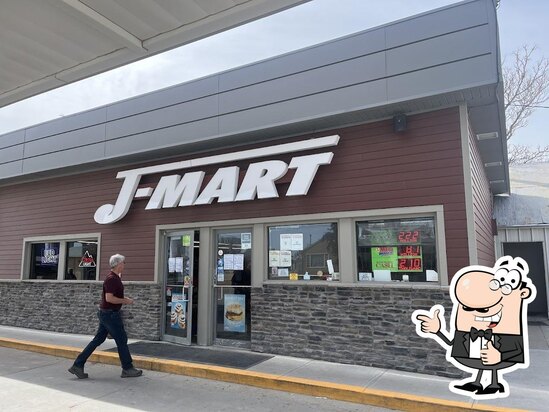 Menu at J-Mart pizzeria, Stockton