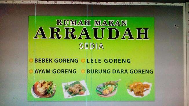 Menu at Rumah Makan ARRAUDAH, Menu bebek Ayam Lele Burung Dara Goreng ...