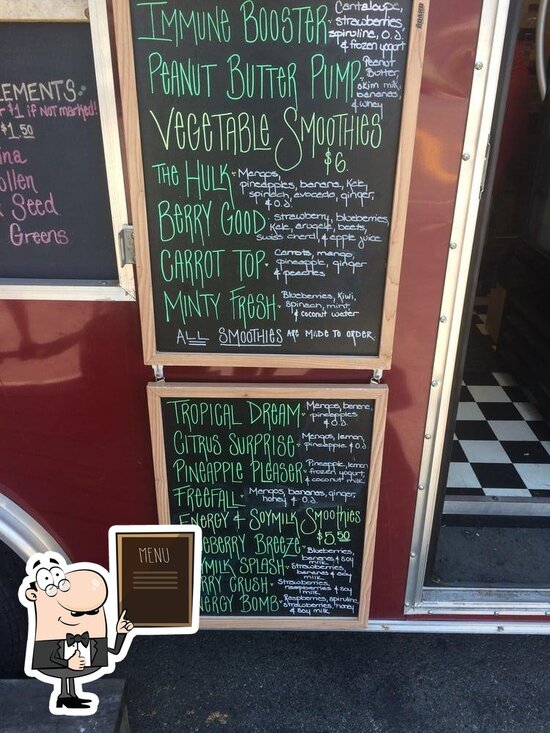 Menu at The Smoothie Shack pub & bar, Camden