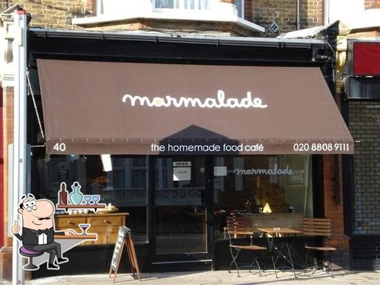 Menu at Marmalade cafe, London, 40 Lordship Ln