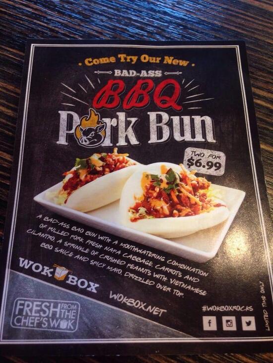 Menu at Wok Box fast food, St. Albert, 392 St Albert Trail #101