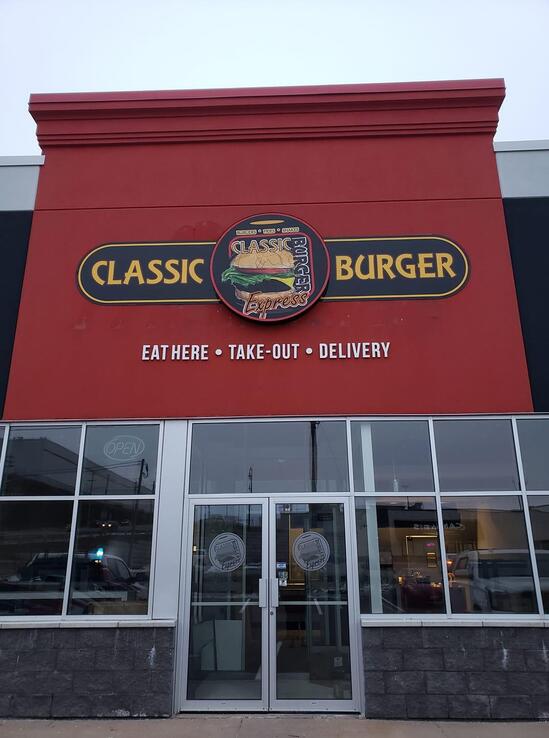 Menu at Classic Burger Express restaurant, Moncton
