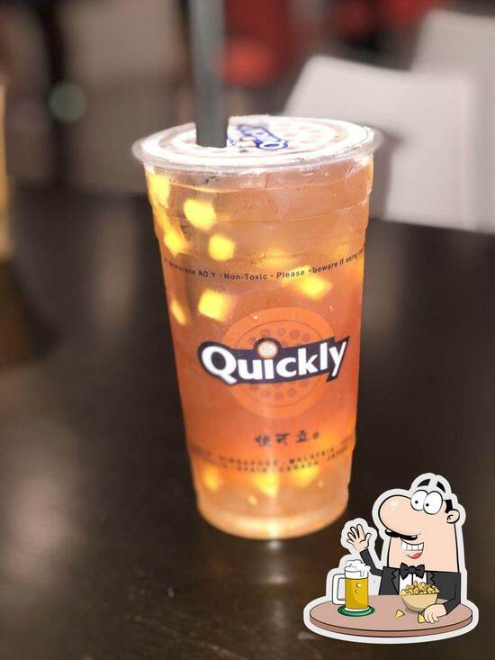 Menu at Quickly Boba Cafe. USF, Temple Terrace