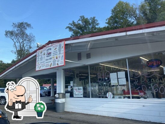 Menu at Patio Drive-In restaurant, Pennington Gap, Veterans Memorial Hwy