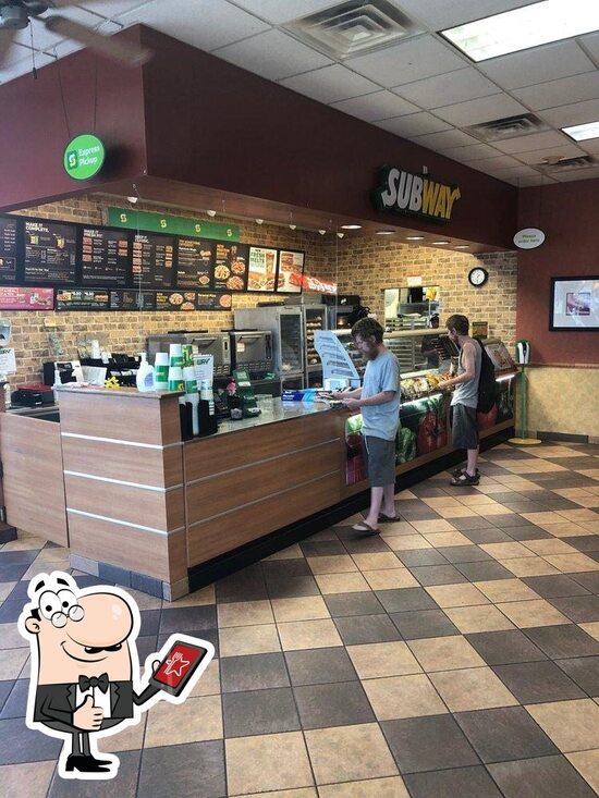 Menu at Subway fast food, Brenham, TX-105