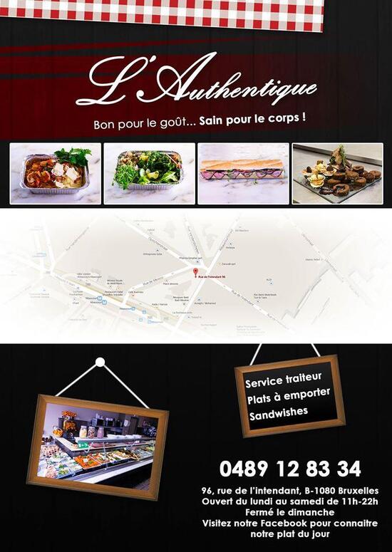 Menu at Snack L'Authentique, Sint-Jans-Molenbeek