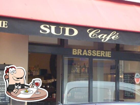 Menu at Sud Café, Paris, 105 Rue de Grenelle