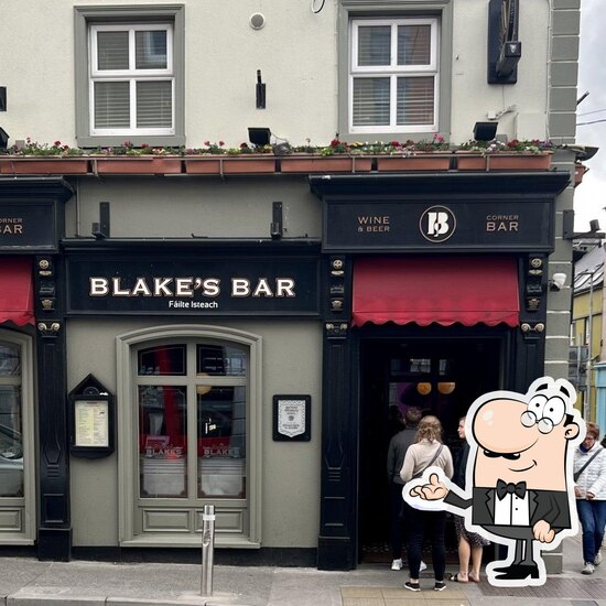 Menu at Blake's Bar, Galway