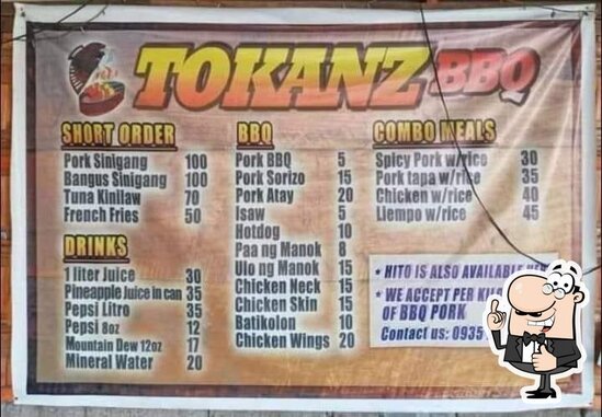 Menu at Tokanz BBQ, Tacurong City