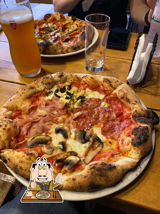 Menu at Pizzarte restaurant, Tirana