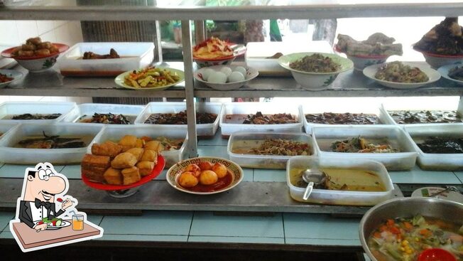 Menu at Warung Nasi Putri Bahari restaurant, Central Jakarta