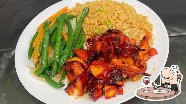 Menu at Famous Bourbon Chicken restaurant, Winnipeg, Portage Ave