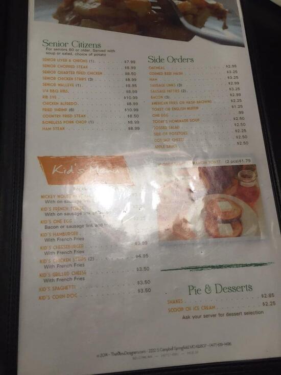 Menu at Welcome Inn Restaurant & Lounge, Milan