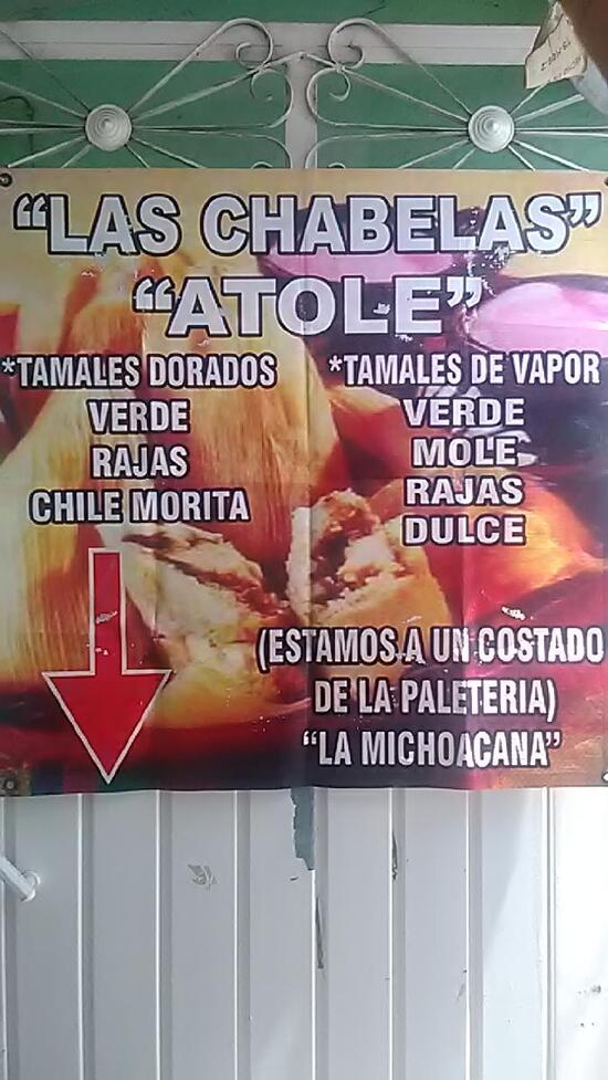 Menu at Atole Y Tamales "Las Chabelas", Ecatepec de Morelos