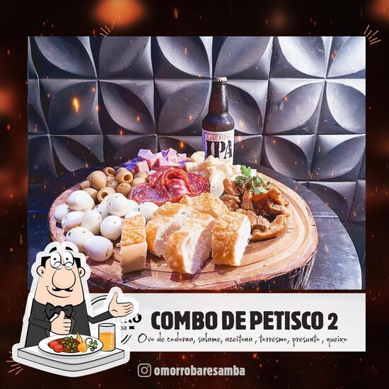 Menu em O Morro Bar e Samba, Guarujá