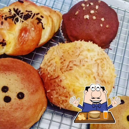 Menu at Mr. Kenedy bakery, Indonesia