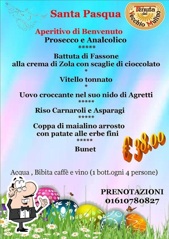 Tenuta del Vecchio Mulino, Motta de' Conti - Restaurant menu, prices ...