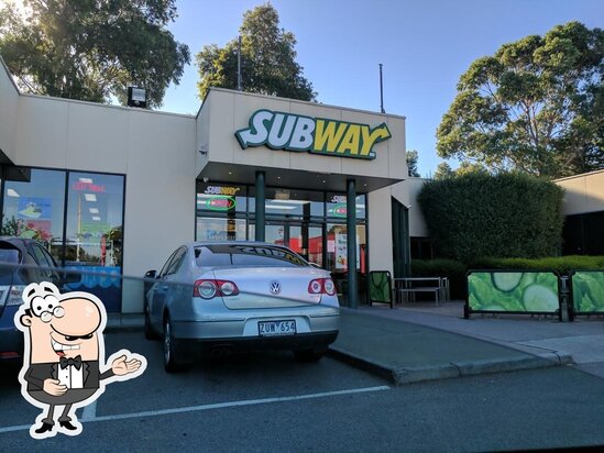 Menu at Subway fast food, Hallam