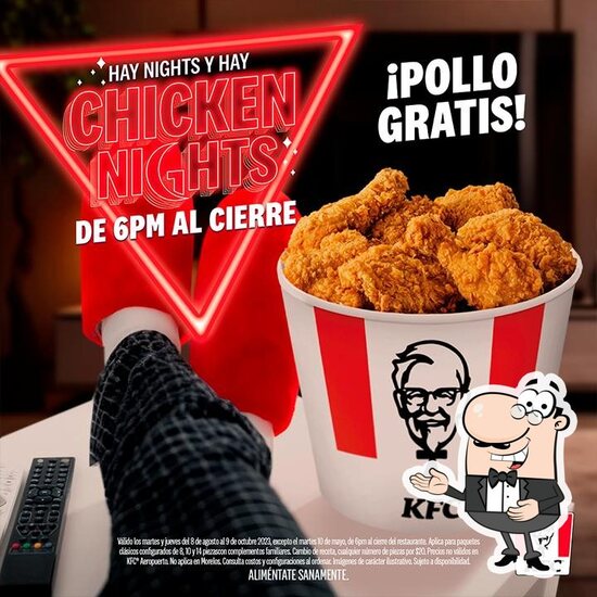 Menu at KFC restaurant, Mexico, Av. Tlahuac