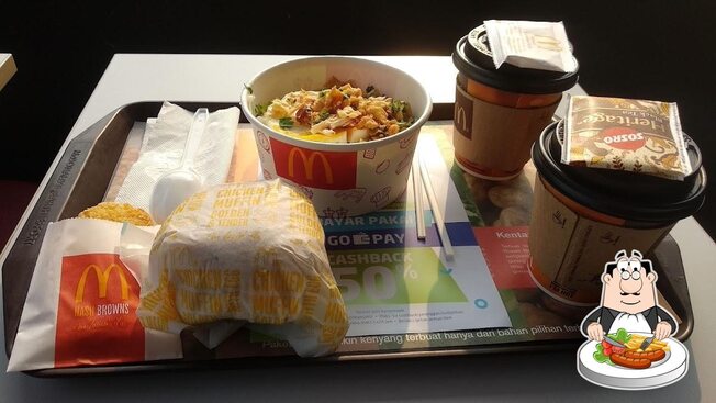 Menu at McDonald's ÆON Mall BSD City restaurant, South Tangerang