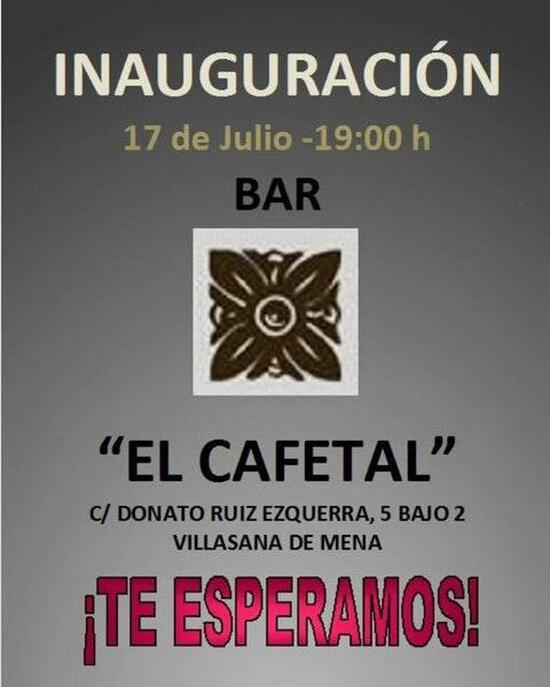 Menu at Bar, el Cafetal, Villasana de Mena