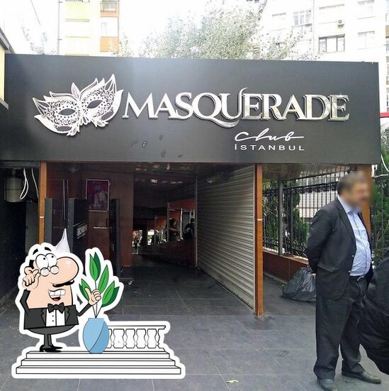 Menu at Masquerade Club, Istanbul, Sinan Passage