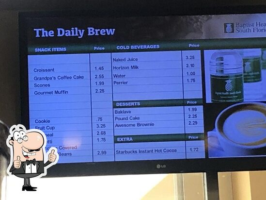 Menu at The Daily Brew, South Miami