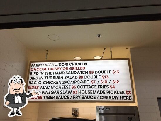 Menu at Two Birds restaurant, Irvine