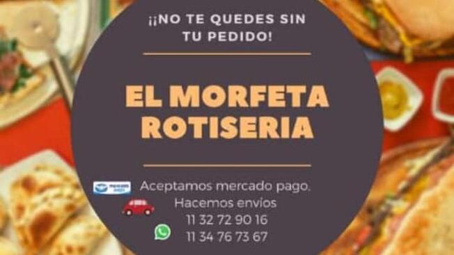 Menu at El Morfeta Rotiseria restaurant, Ezeiza