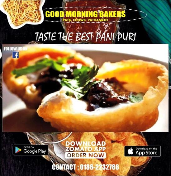 Menu at Good Morning Bakers, Pathankot