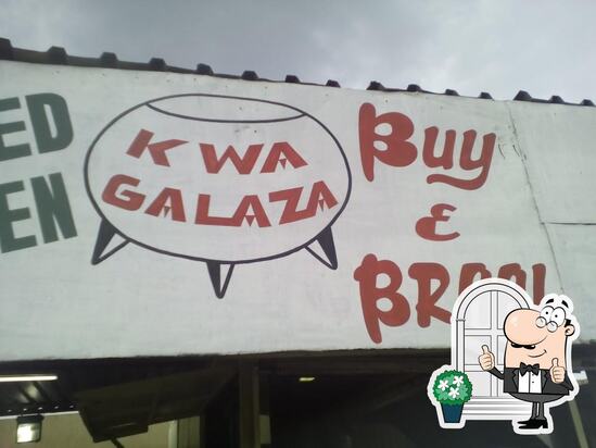 Menu at Kwa Galaza restaurant, Johannesburg South
