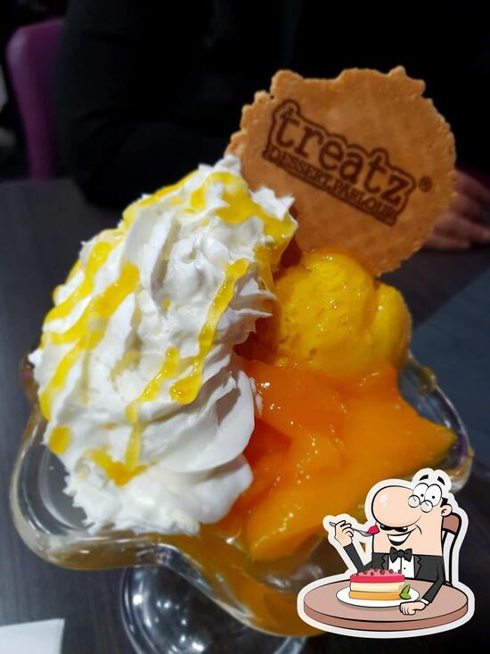 Menu at Treatz Shadwell desserts, London, 110 Watney St