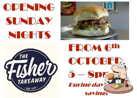 Menu at The Fisher Takeaway restaurant, Fisher