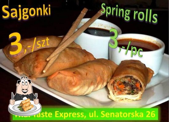Menu at "Thai Taste Express" Bistro restaurant, Warsaw