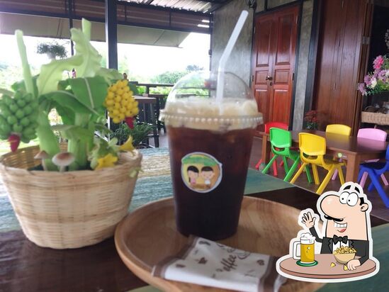 Menu at Hom-Oon homestay cafe, Kong Din