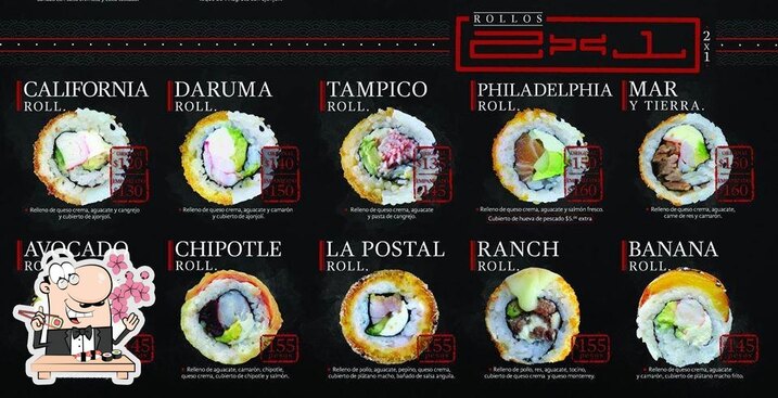 La Postal Sushi panamericano restaurant, Tijuana, Av. Panamericana 9897 ...