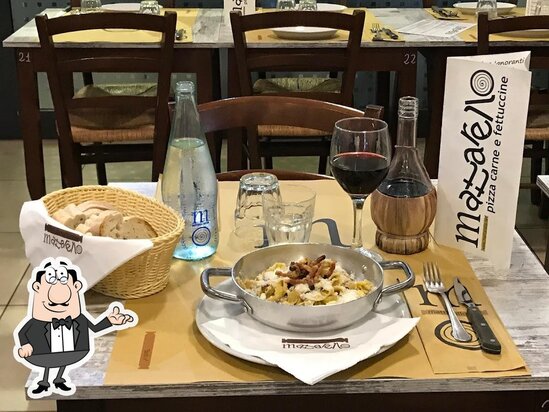Menu at Mattarello Pisana restaurant, Rome