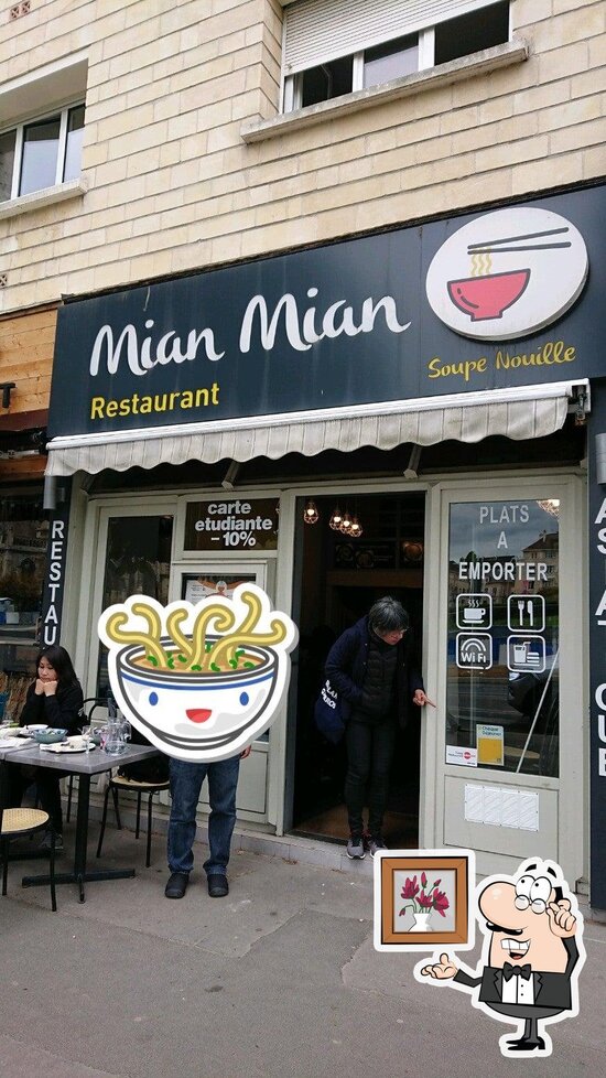 Menu at Mian Mian restaurant, Caen