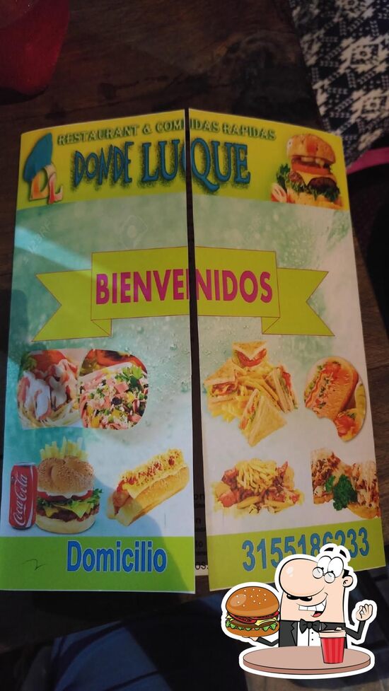 Menu at DONDE LUQUE RESTAURANTE, San Alberto