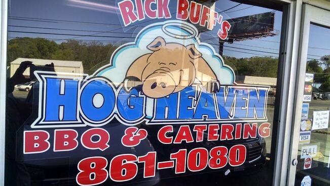 Menu at Hog Heaven Barbecue, Rossville