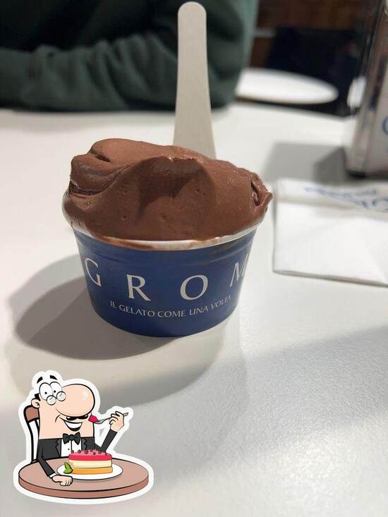 Menu at Grom Gelato restaurant, Paris, 81 Rue de Seine