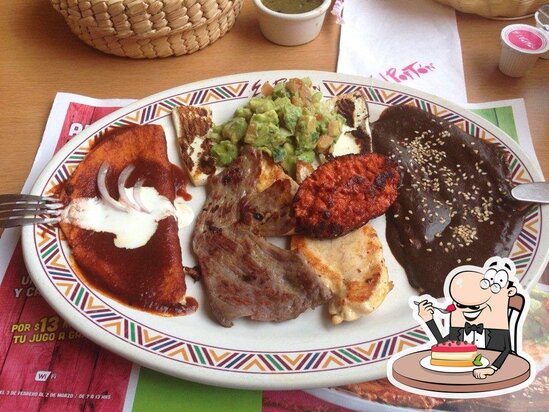 Menu at El Portón restaurant, Tijuana