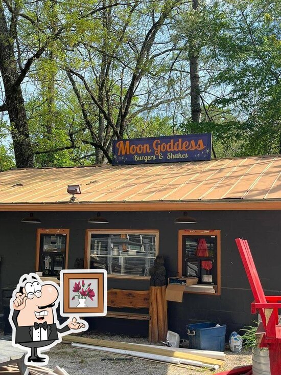 Menu at Moon Goddess Burgers & Shakes restaurant, Bryson City
